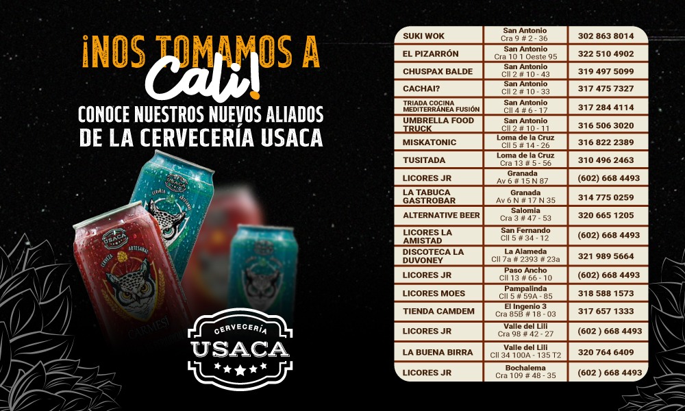 ¡Sabor de la Cervecería USACA se expande por los restaurantes de Cali ...